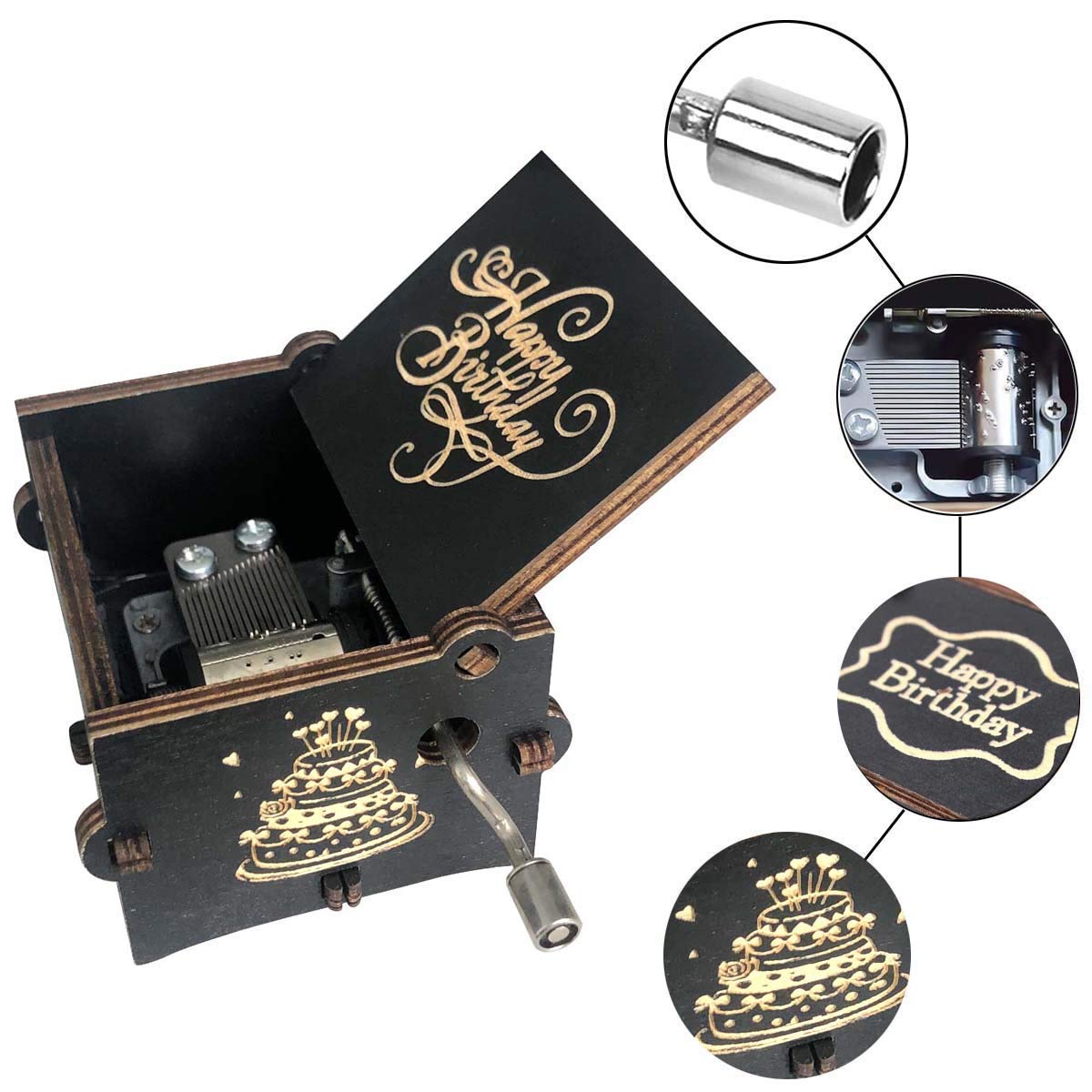 Happy Birthday Black Music Box – Eitheo