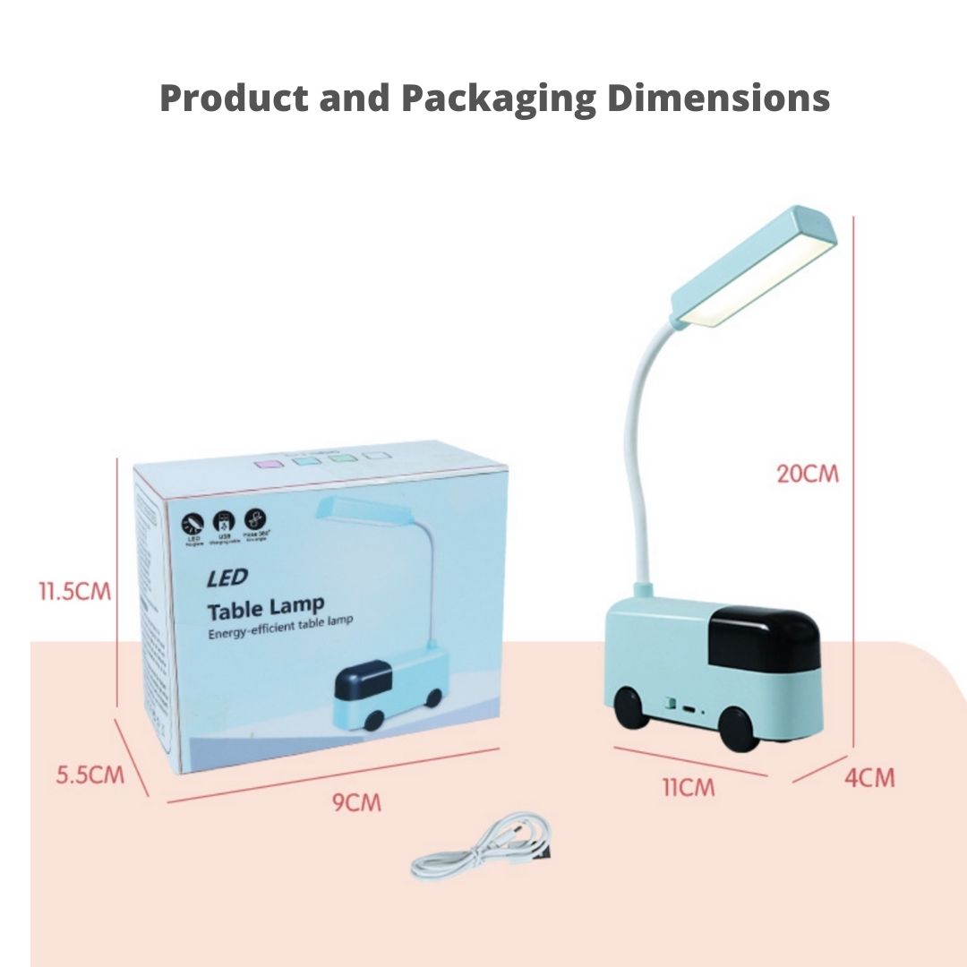 LED Bus Table Lamp with USB Charging – Eitheo